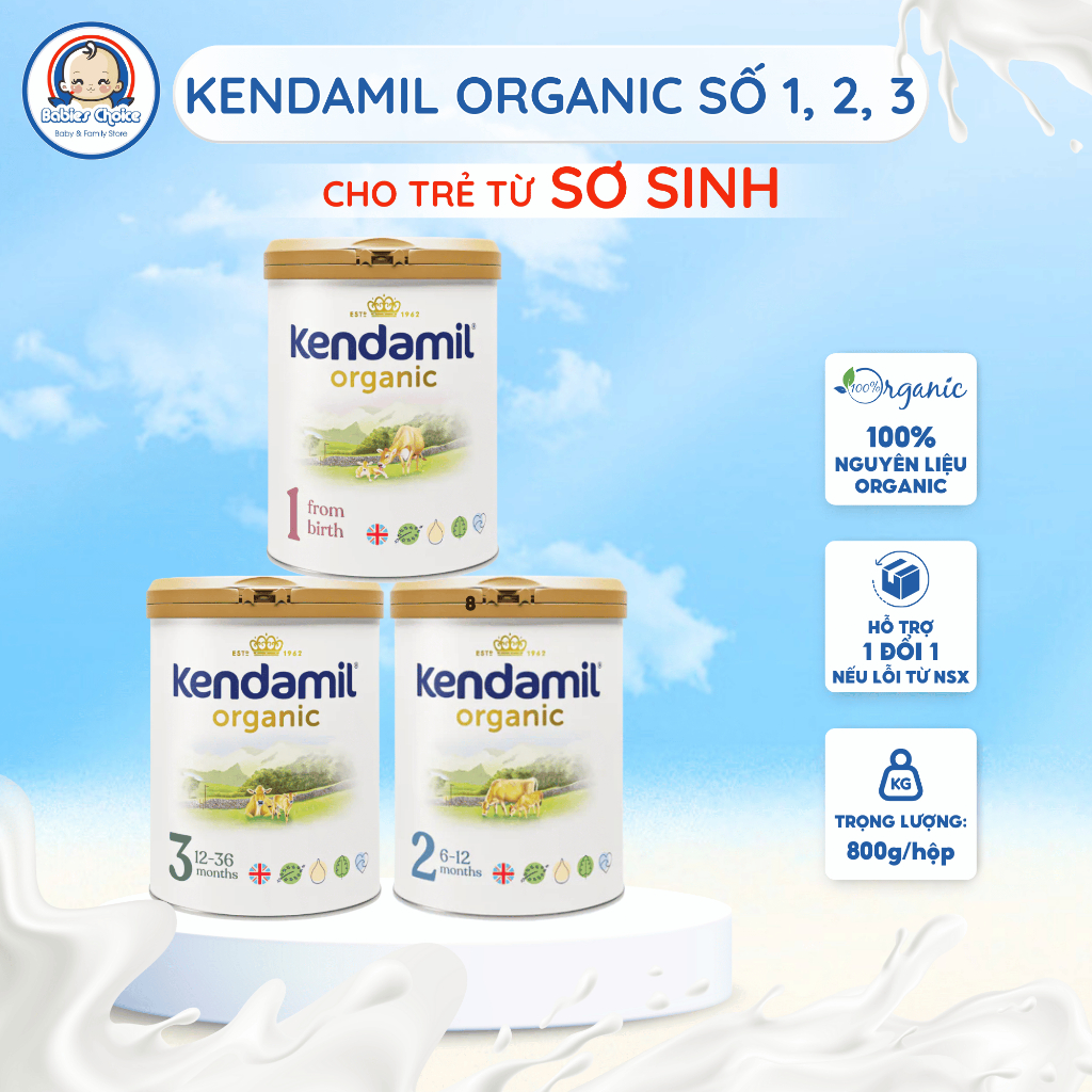 Sữa Bột Công Thức Kendamil Organic Số 1, 2, 3 Phát Triển Chiều Cao Trí ...