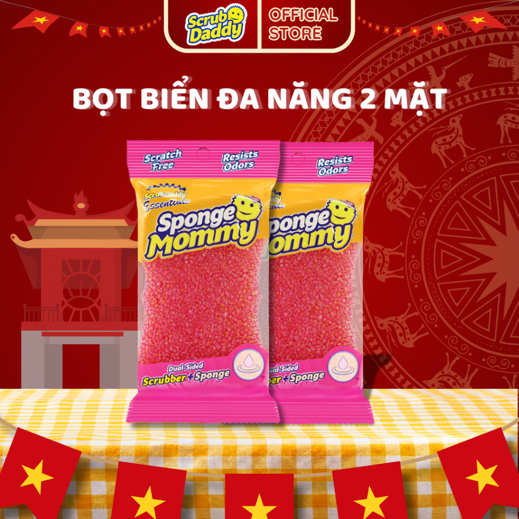 [Phiên Bản Essentials] Miếng cọ rửa và bọt biển Scrub Daddy Sponge ...