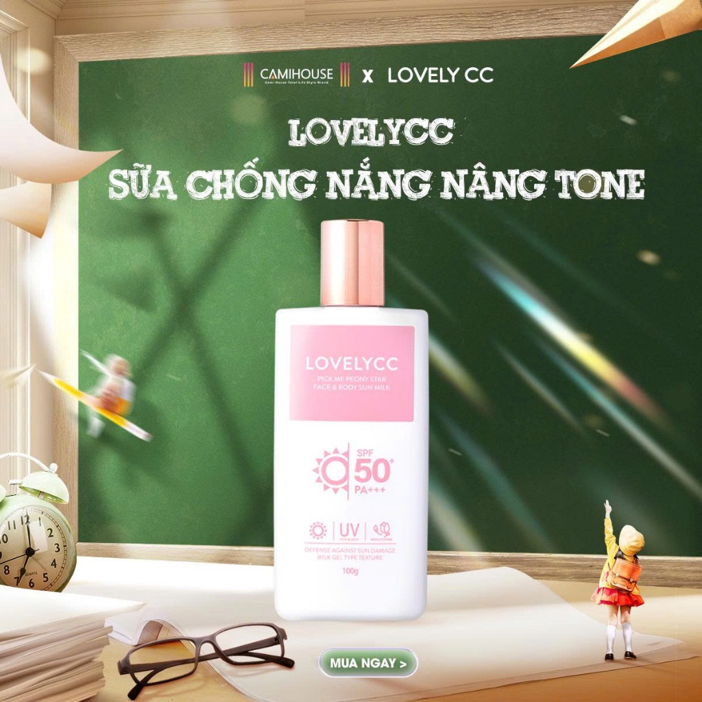 [CAMIHOUSE - Hỏa tốc] Sữa Chống Nắng LovelyCC Pick Me Peony Star Face & Body Sun Milk SPF50+ PA ...