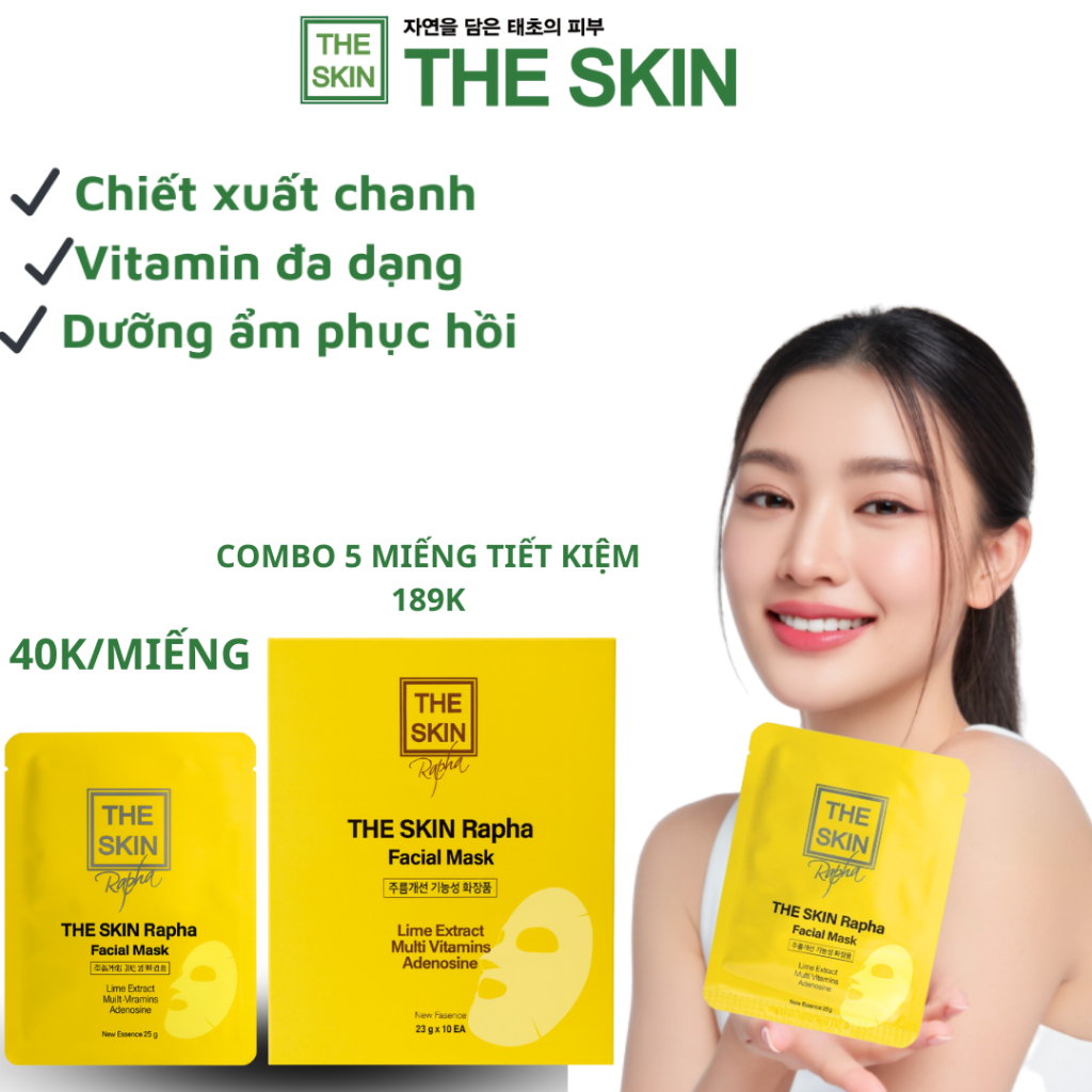 The Skin Rapha Mask – Mặt Nạ Dưỡng Da Thiên Nhiên, Dịu Nhẹ Cho Mọi Loại Da | Shopee Việt Nam