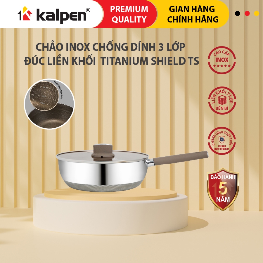 Chảo Chống Dính Cao Cấp Đúc Liền Nguyên Khối Kalpen Titanium Shield Hàng Chính Hãng Kalpen ...