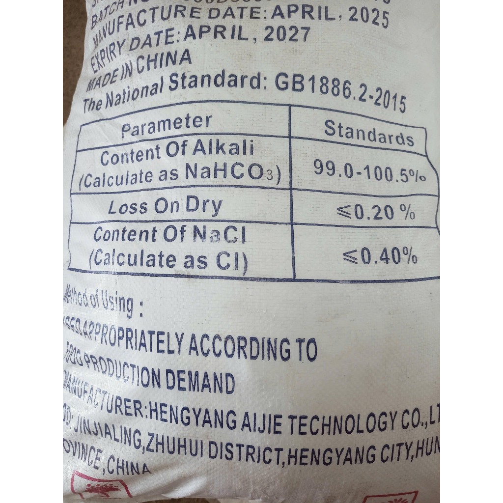 bột banking soda NAHCO3, bicar food TQ, Sodium bicarbonate 99%min ...