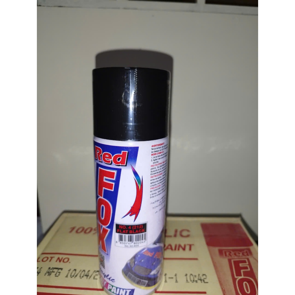 Sơn xịt Red Fox, sơn xịt đen mờ 212 Nhập Khẩu Thailand dùng trên nhiều ...