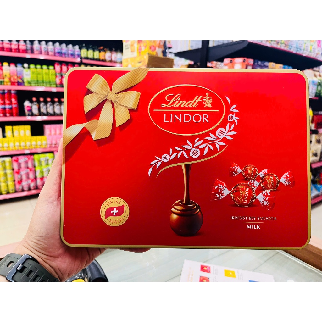 Kẹo Socola Hộp Thiếc Lindt LinDor Thụy Sĩ 168g | Shopee Việt Nam
