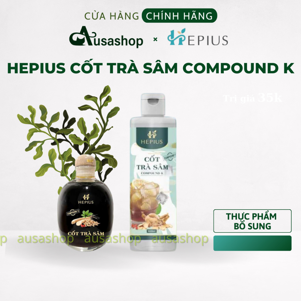 Hepius Cốt Trà Sâm Compound K Dạng Nước Thực Phẩm Bổ Sung | Shopee Việt Nam