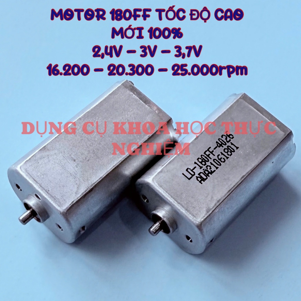 Motor 180 tốc độ cao mô tơ mini 180FF điện áp 1,2V - 3,7V 25.000RPM ...