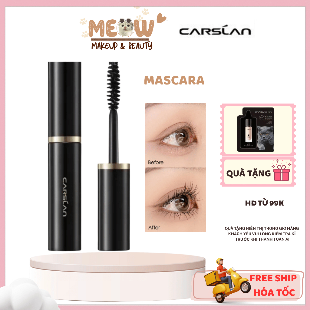 Mascara Dài Mi Carslan Phiên Bản Mini Lì Bền & Không Lem | MEOW MAKEUP ...
