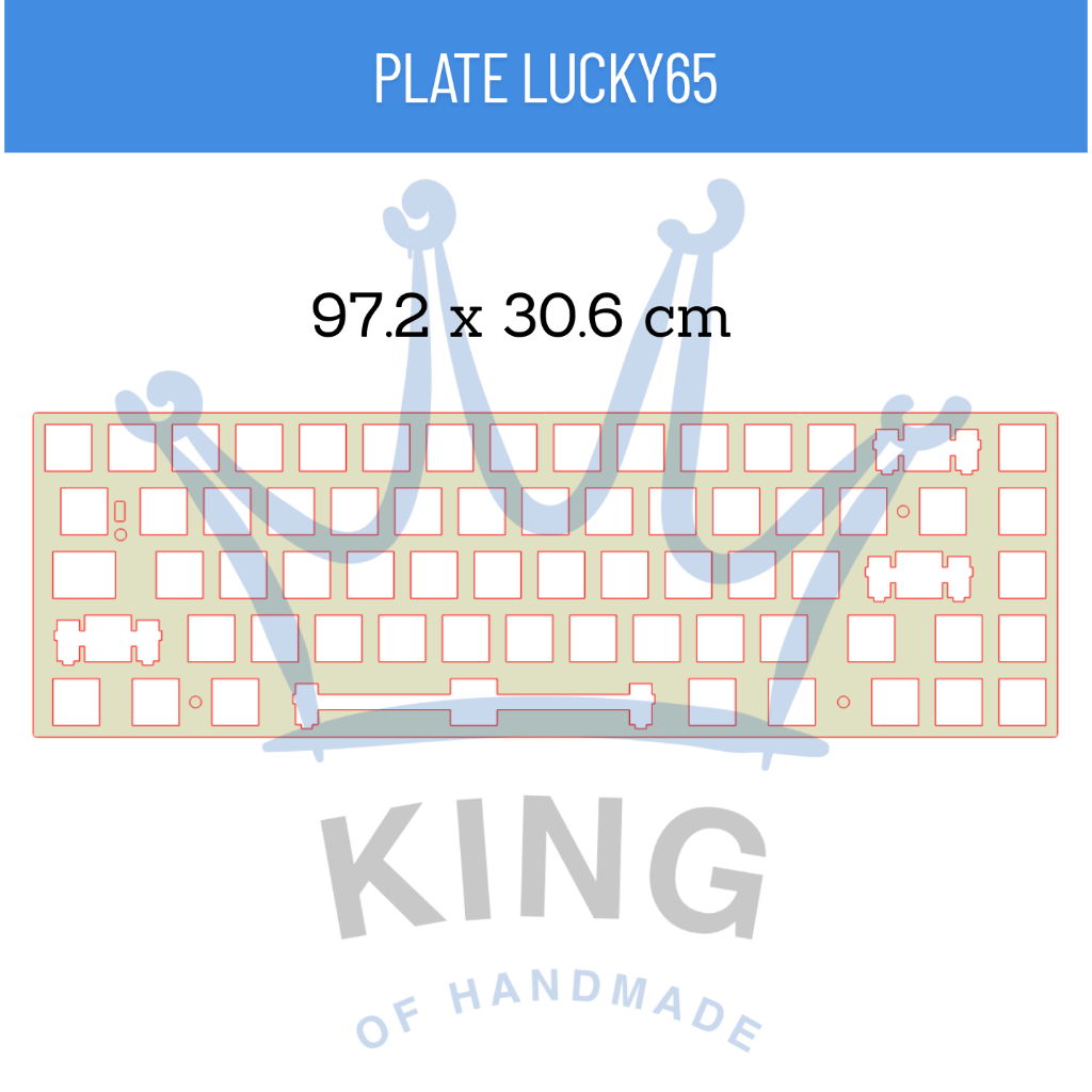 Lucky65 - Plate bàn phím cơ bằng mica - Vẽ, cắt plate theo yêu cầu ...