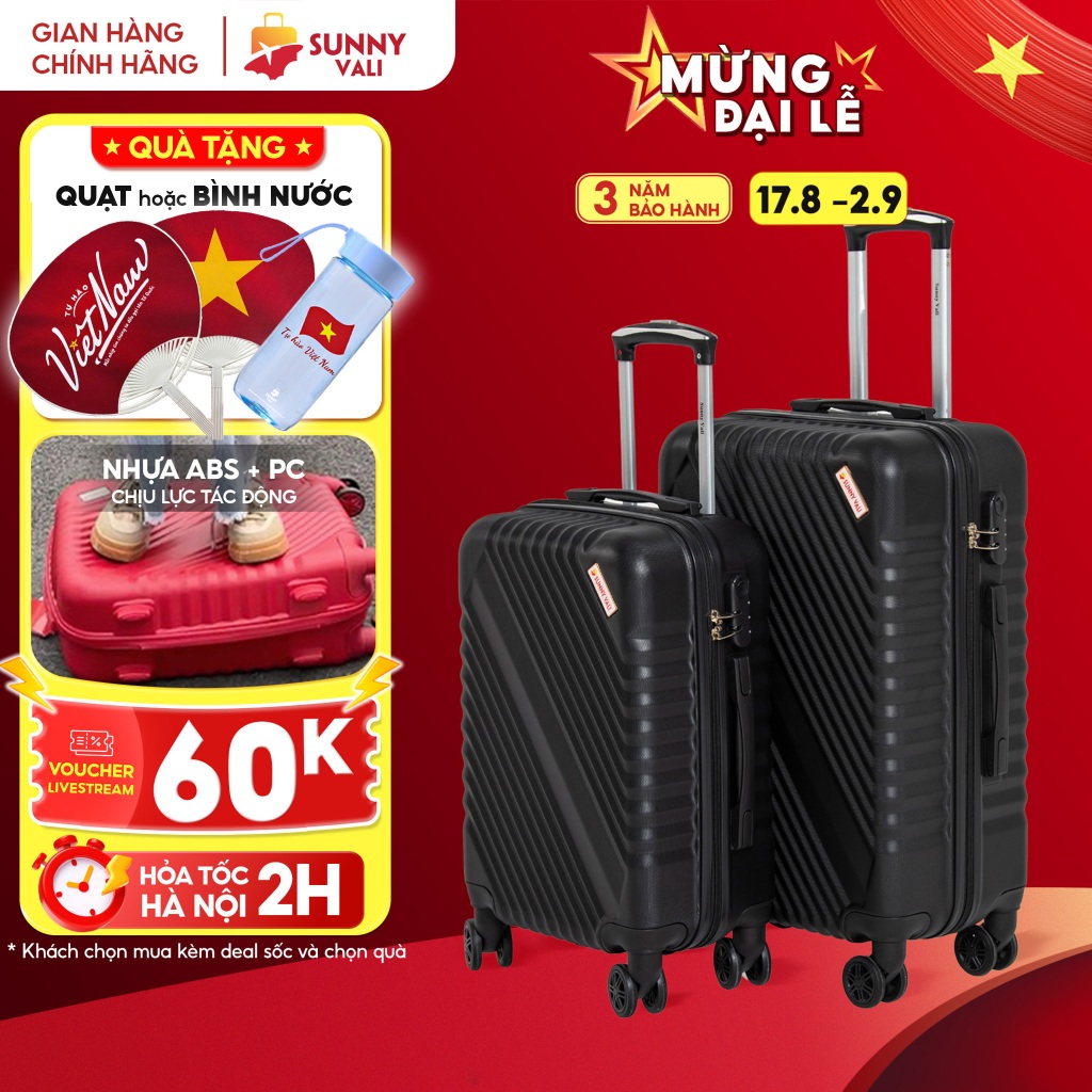 Vali kéo du lịch - Vali Sunny SV05, Vali bán chạy Bền Đẹp nhựa ABS + PC ...