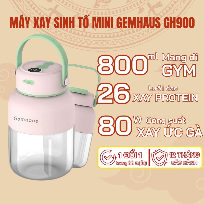 Máy xay sinh tố MINI Gemhaus GH900 máy say xinh tố công suất 80w máy ...