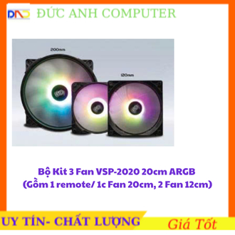 Fan case VSP 2020 Led RGB (Gồm 1 fan 20cm và 2 fan 12cm) - Điểm nổi bật ...