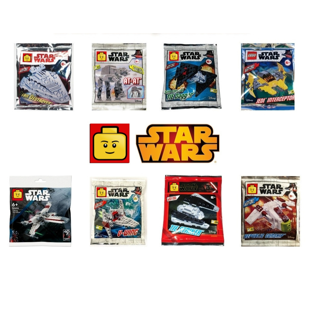 Star Wars Mini Foil pack, Polybag 30654, 912282, 911952, 912178, 912064 ...