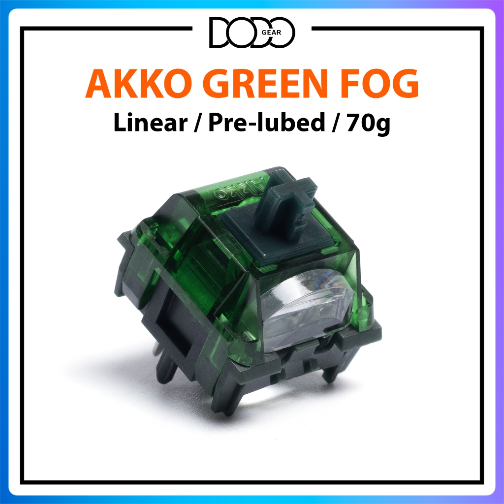 Switch Akko Green Fog 5 PIN Linear 70g công tắc bàn phím Switch Akko ...