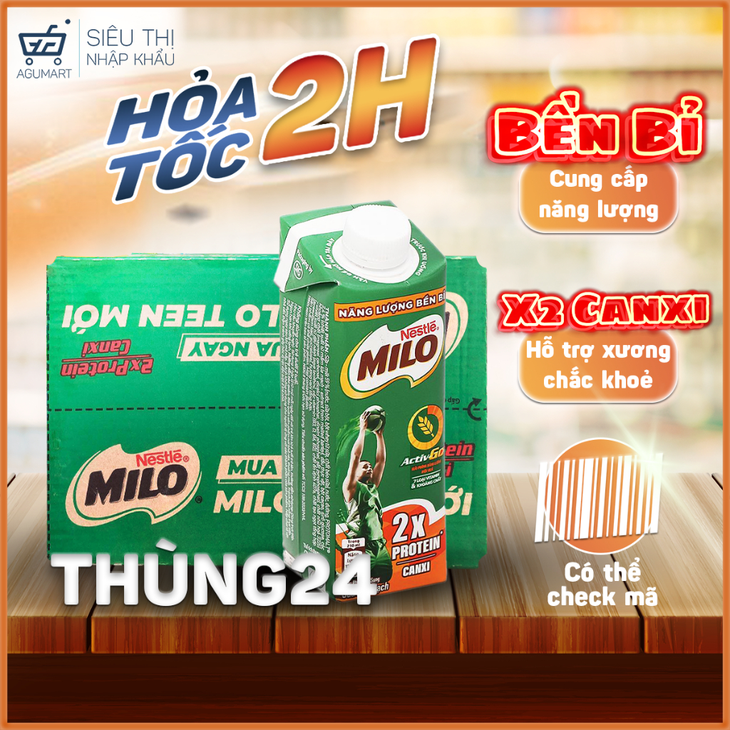 Thùng 24 Hộp Sữa Milo Teen Nắp Vặn 210ml | Shopee Việt Nam