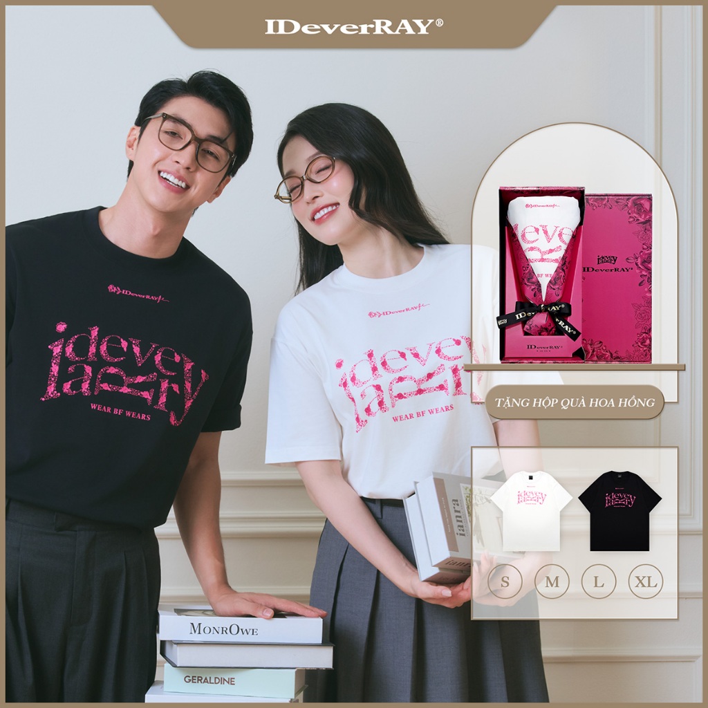 [HỘP HOA HỒNG] Áo thun unisex chính hãng IDeverRAY x Bình An Phương Nga ...