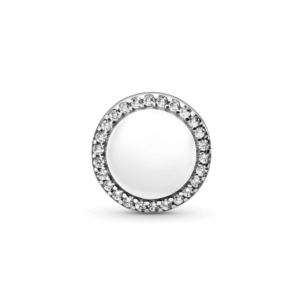Charm Pandora Bạc Hình Tròn Đính Đá - Khắc Dấu Ấn Riêng 798747C01 ...