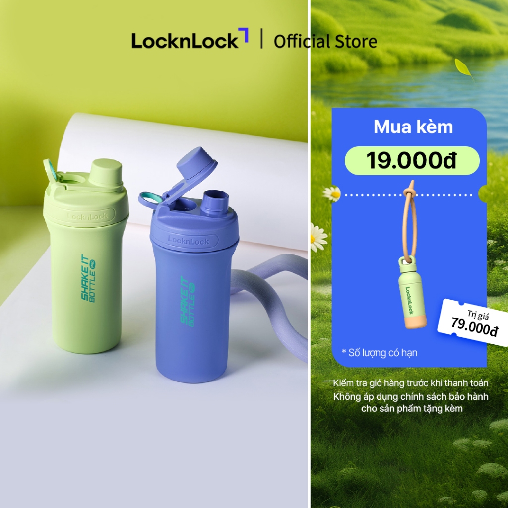 Bình giữ nhiệt LocknLock Shake It Bottle Pro 650ml bằng thép không gỉ ...