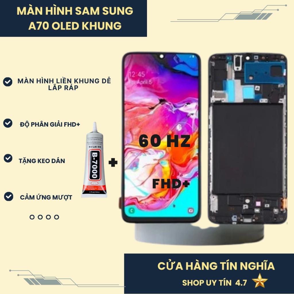 MÀN HÌNH SS A70 (OLED A+A - FULL KHUNG - A705F) - ĐEN | Shopee Việt Nam