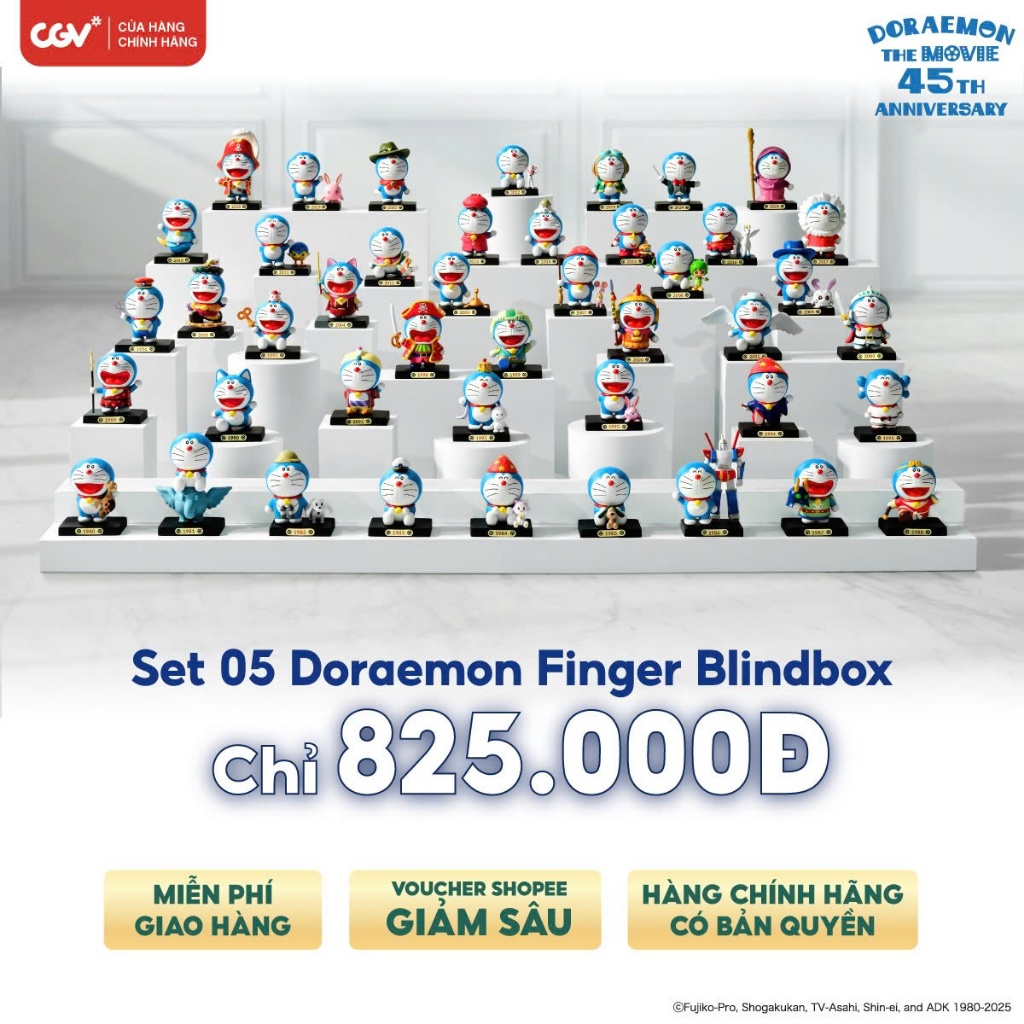 SET 05 BLINDBOX MÔ HÌNH DORAEMON - BST KỶ NIỆM 45 NĂM – CGV Cinemas ...
