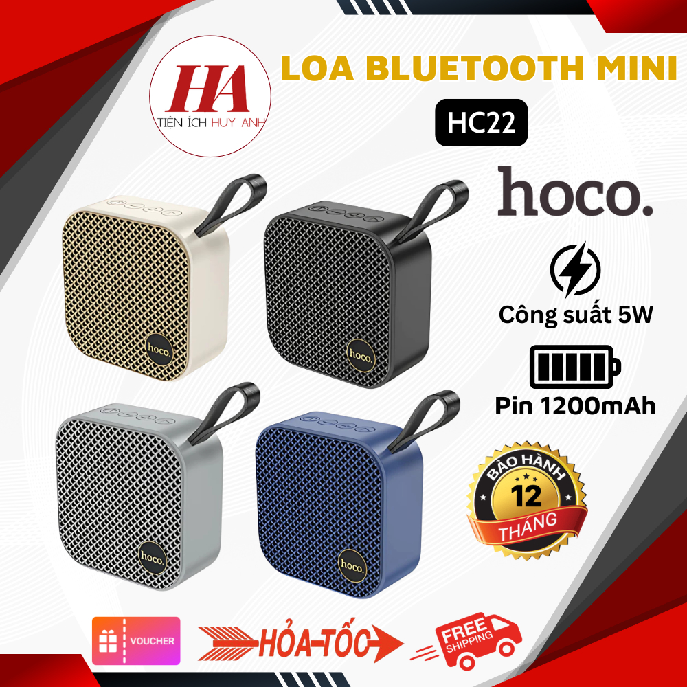 Loa Bluetooth Hoco HC22 - Loa nghe nhạc mini để bàn hỗ trợ khe cắm thẻ ...