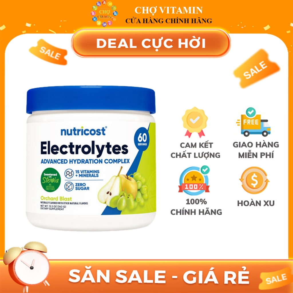 Nutricost Electrolytes Advanced Hydration Complex - Bù Nước Điện Giải ...