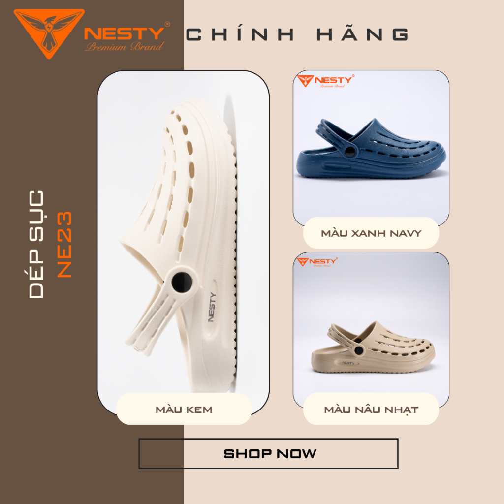 [CHÍNH HÃNG NE23] Dép sục Eva siêu nhẹ thương hiệu Nesty | Shopee Việt Nam