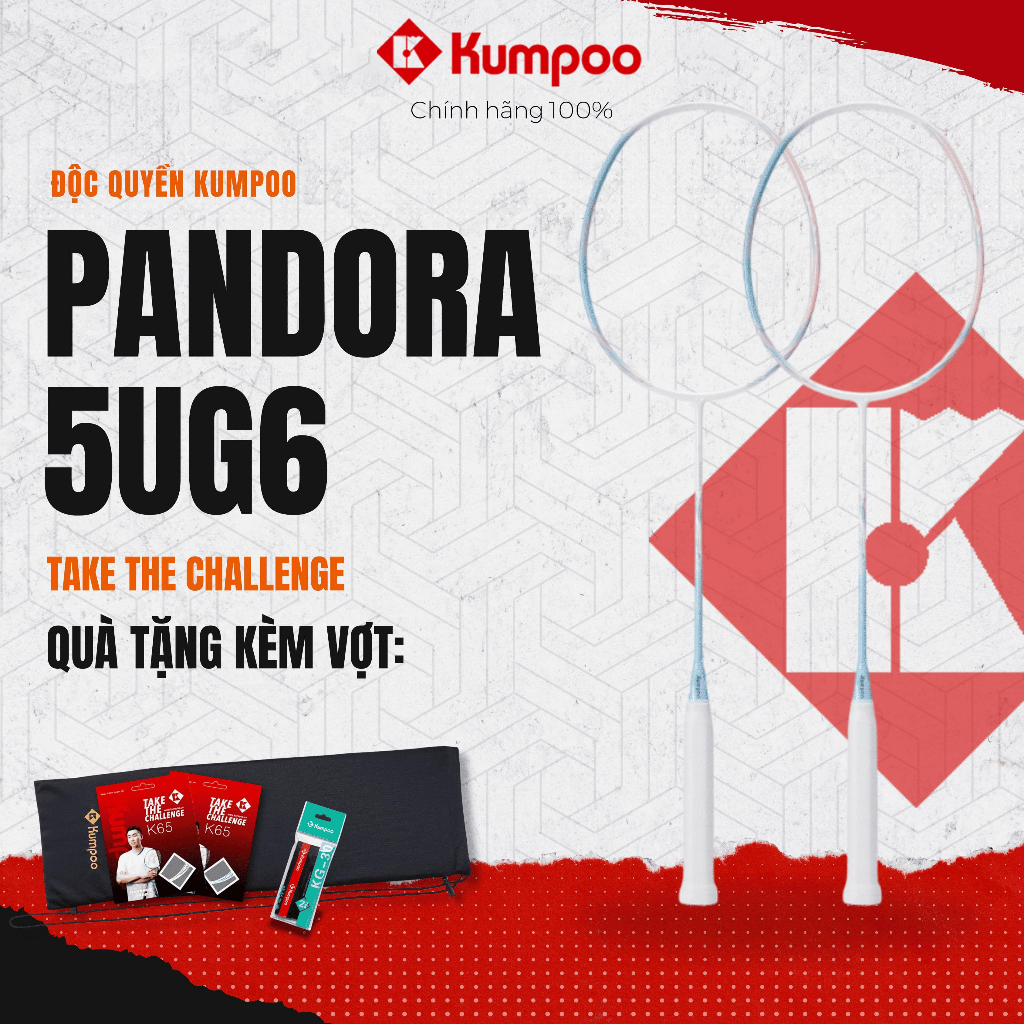 Vợt cầu lông Kumpoo Pandora bản mới 2025 5U full carbon tặng cước căng ...