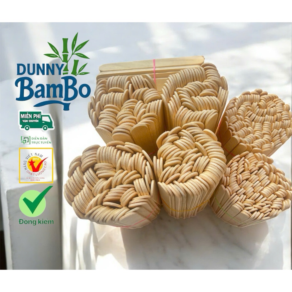 Que Kem Gỗ [1Kg, 500g], Đè Lưỡi, Que Tròn Làm Mô Hình Handmade, Wax ...