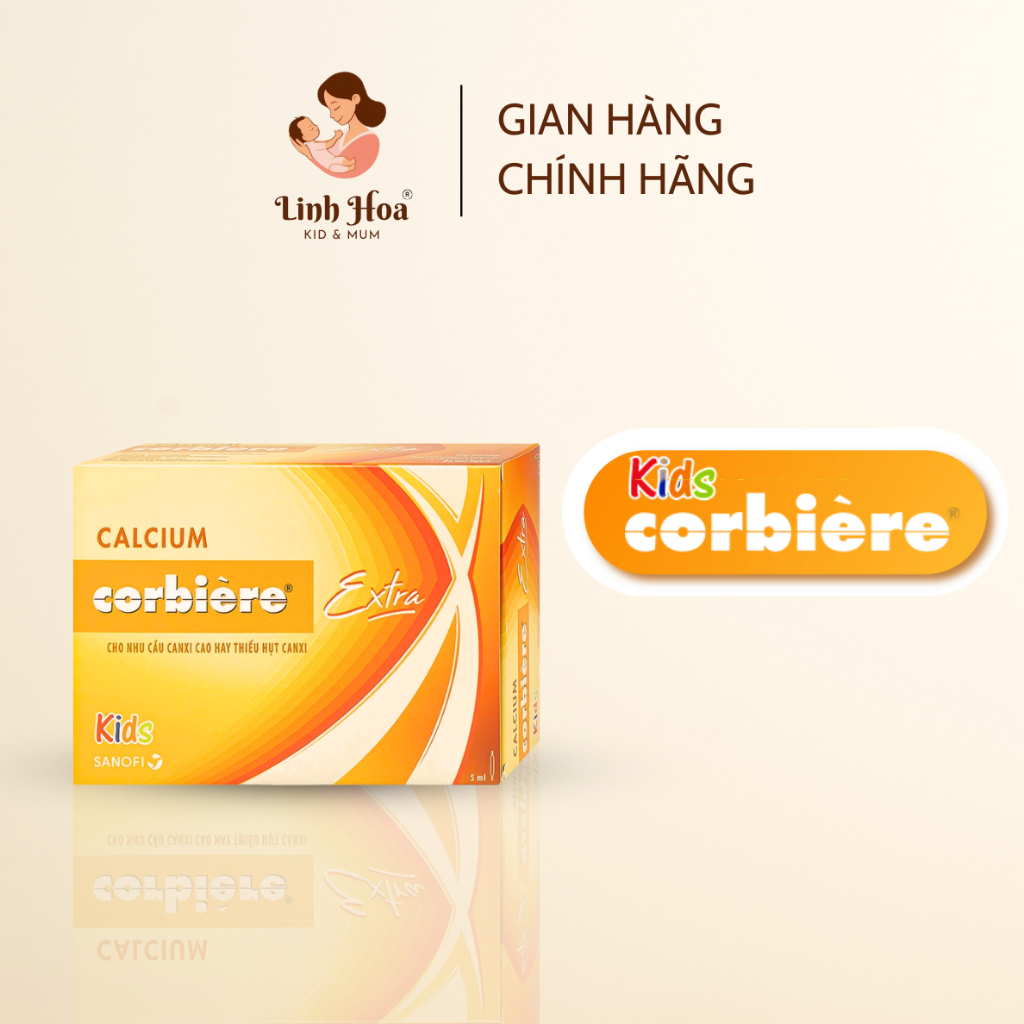 Calcium Corbiere Extra kids (Hộp 30 ống x 5ml) | Shopee Việt Nam