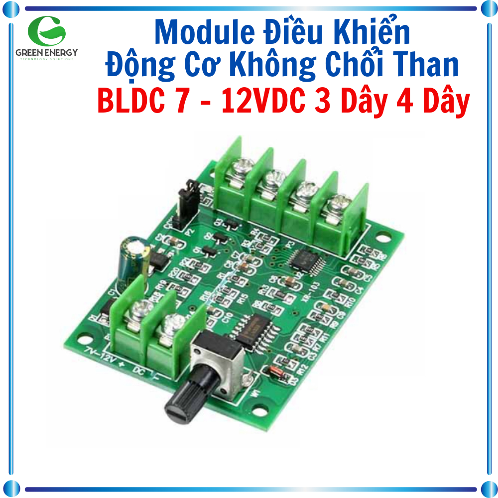 Module Điều Khiển Động Cơ Không Chổi Than BLDC 7 – 12VDC 3 Dây 4 Dây ...