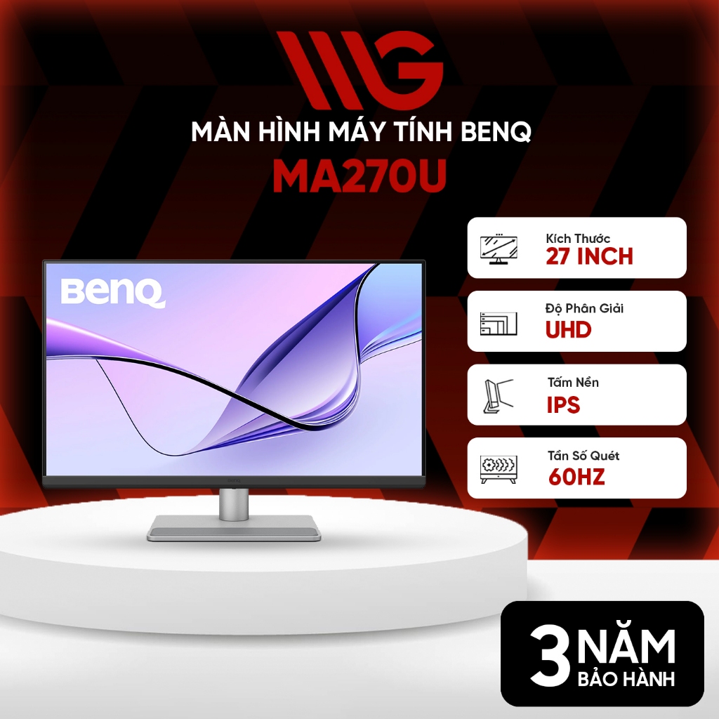 Màn Hình BenQ MA270U 27 inch 4K UHD IPS 60Hz USB-C 90W HDR400 for ...