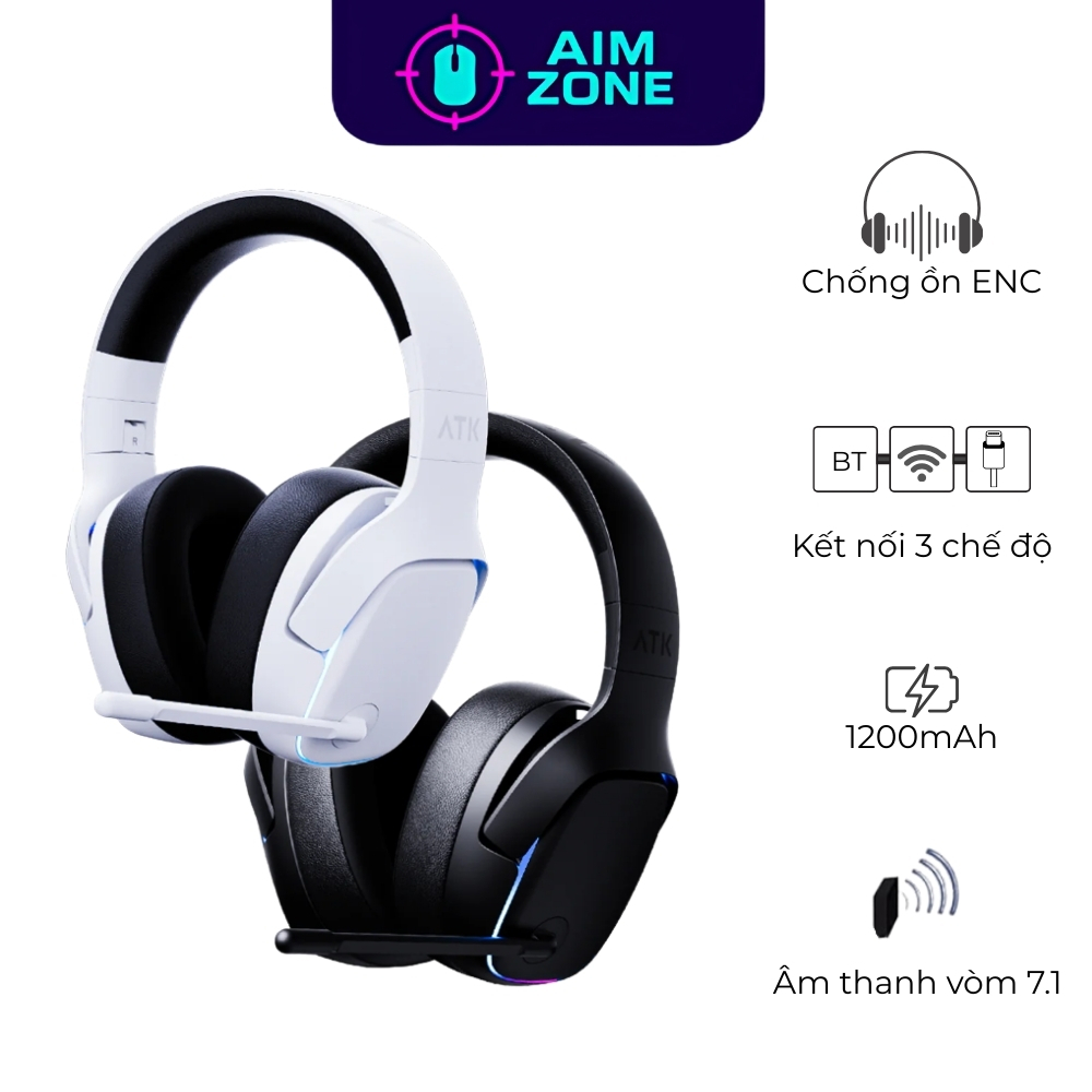 [NEWSEAL - BH 12 Tháng] Tai nghe không dây gaming ATK Mercury M1 | 3 ...