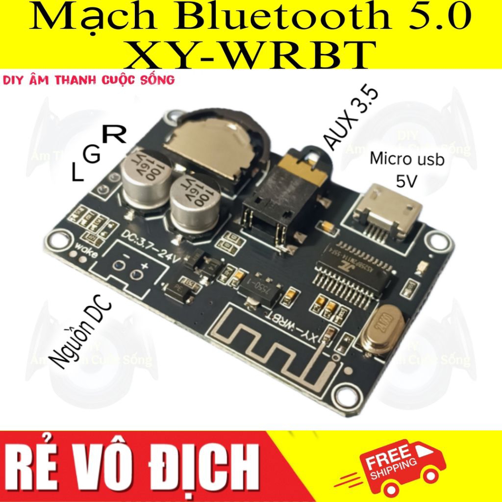 XY-WRBT 𝗠ạ𝗰𝗵 𝗕𝗹𝘂𝗲𝘁𝗼𝗼𝘁𝗵 5.0 Mạch Giải Mã tín hiệu Âm Thanh MP3 Diy ...
