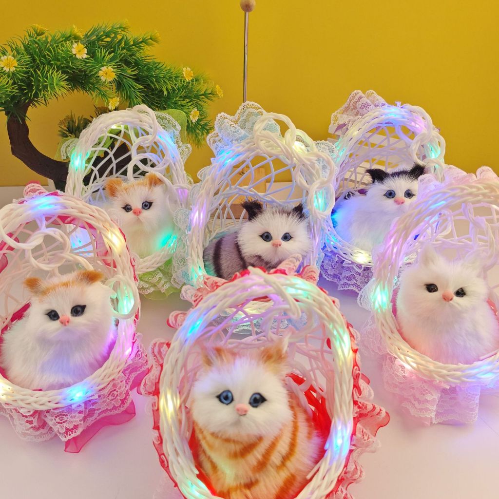 Lồng đèn trung thu con mèo kêu meo meo phát sáng cho bé rước đèn ông ...