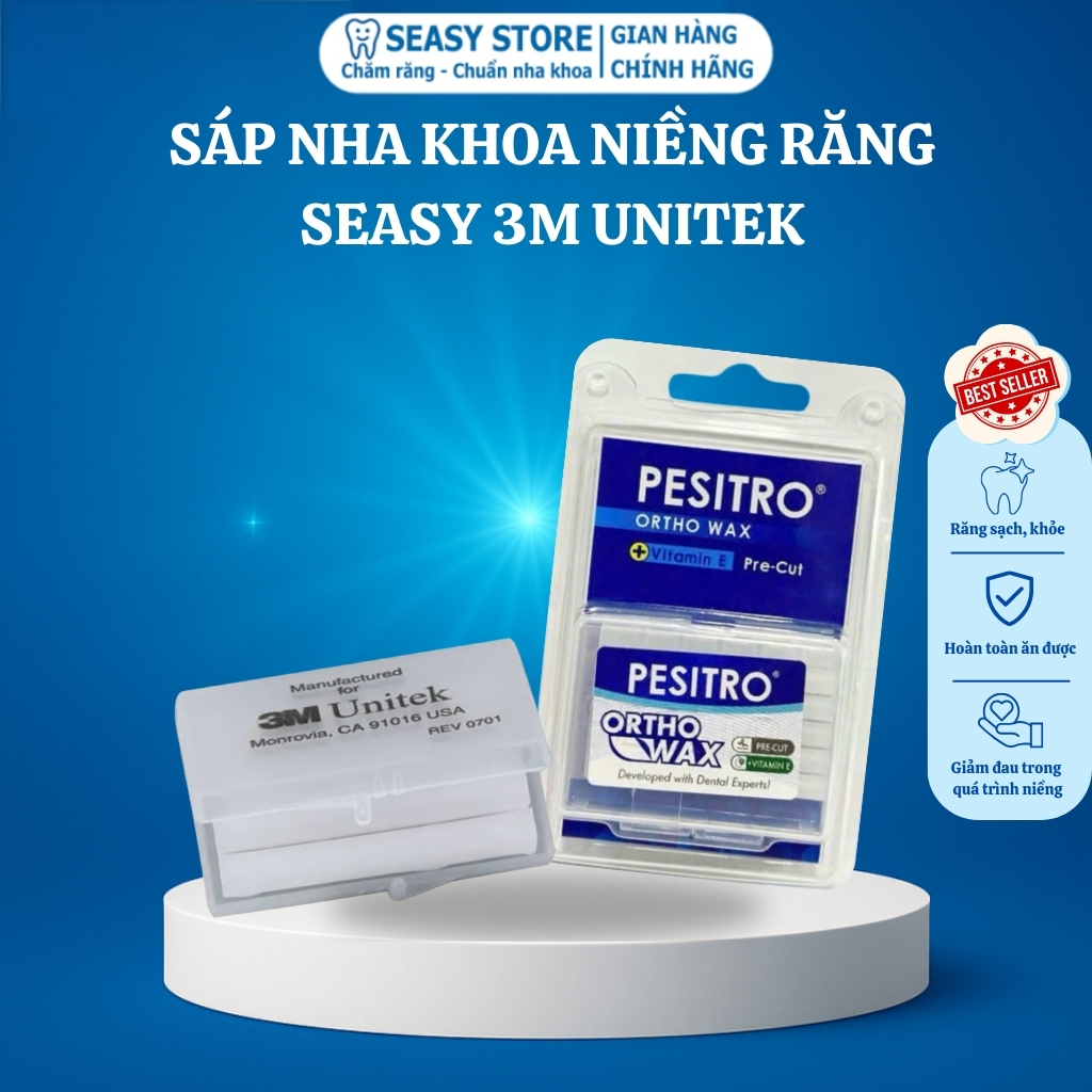 Sáp nha khoa niềng răng SeaSy 3M Unitek - Sáp chỉnh nha hỗ trợ giảm đau ...