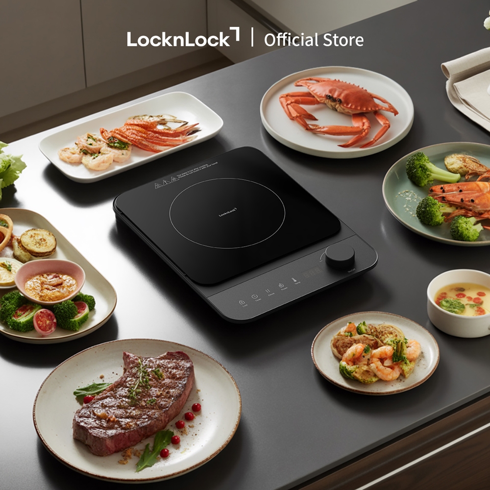 Bếp điện từ Locknlock Induction cooker EJI351BLK công suất 2000W - Màu ...
