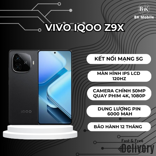 Điện thoại Vivo iQOO Z9x 128GB/8GB mới full box | Shopee Việt Nam