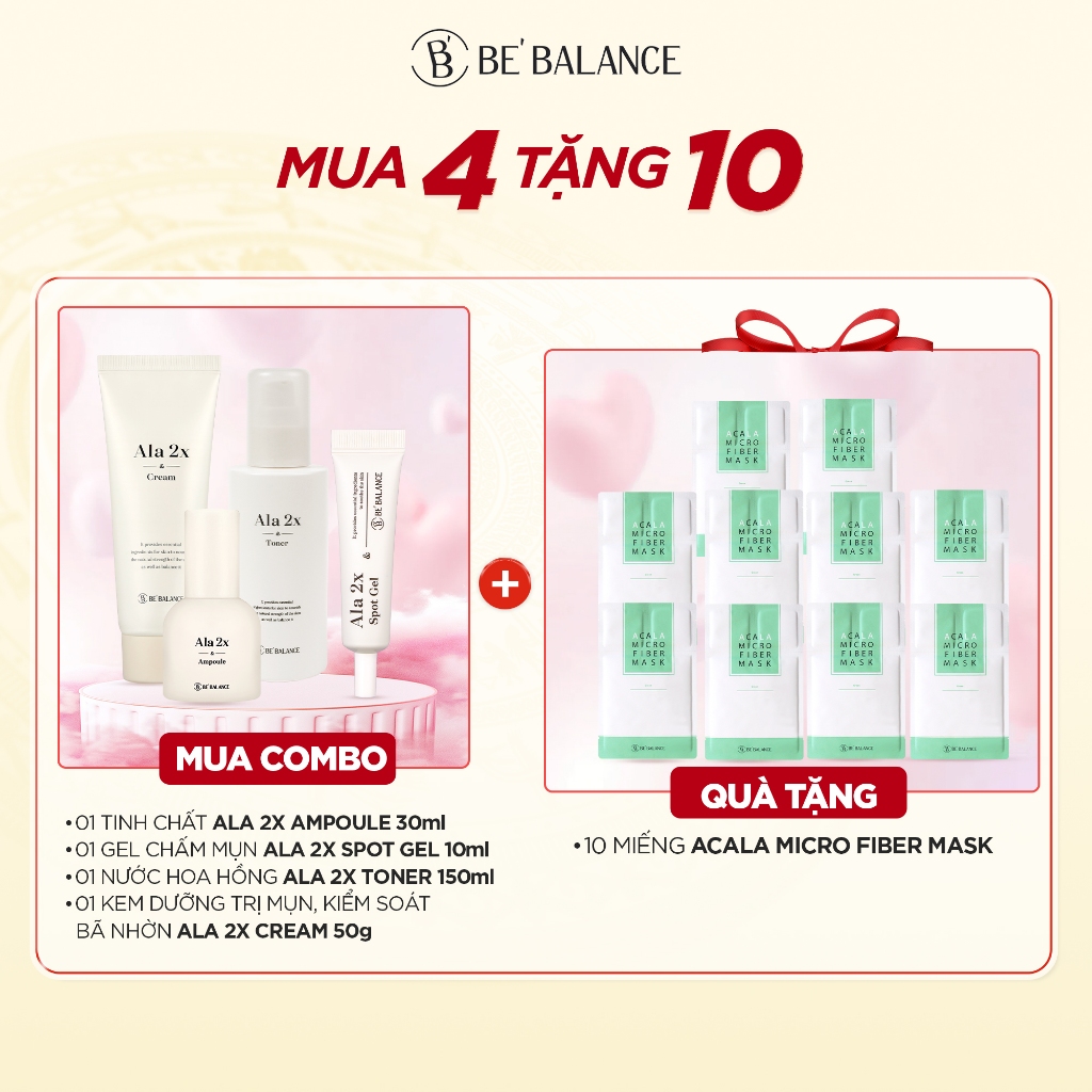 Combo 4 Sản Phẩm Be'Balance ALA 2X LINE giúp Làm Dịu và Điều Tiết Lượng ...