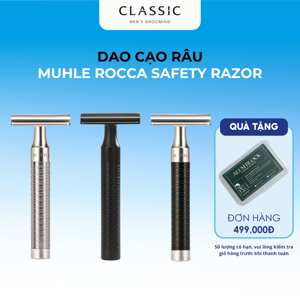 Dao Cạo Râu MUHLE ROCCA Safety Razor Closed Comb | Shopee Việt Nam