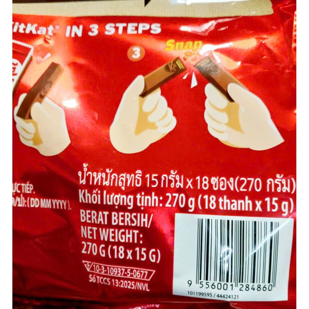270g Socola Kitkat (15 Gr X18 thanh) hsd:5/26.mua2 tặng ly sứ | Shopee Việt Nam