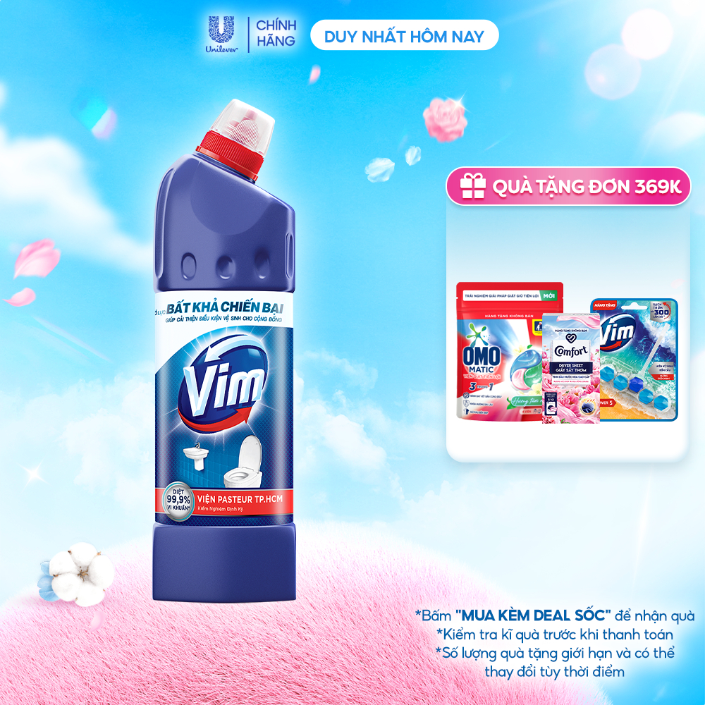 Nước Tẩy Bồn Cầu và Nhà Vệ Sinh Vim Diệt Khuẩn| Diệt 99,9% Vi Khuẩn ...