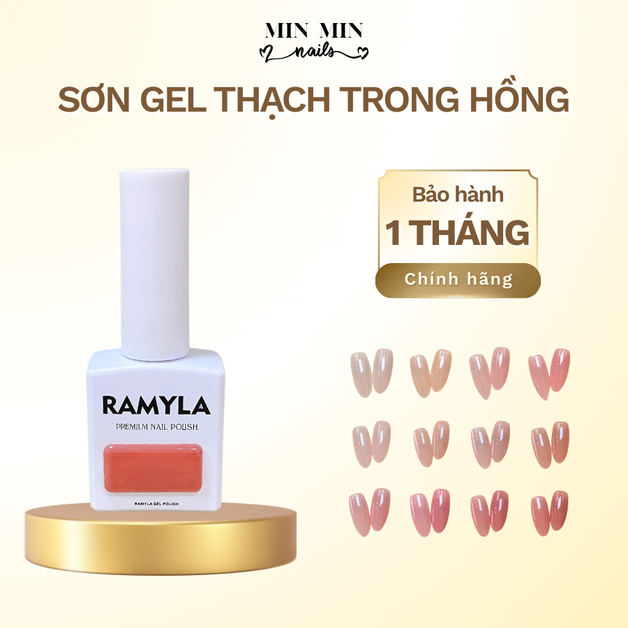 Sơn gel thạch trong hồng lẻ màu RAMYLA | Shopee Việt Nam