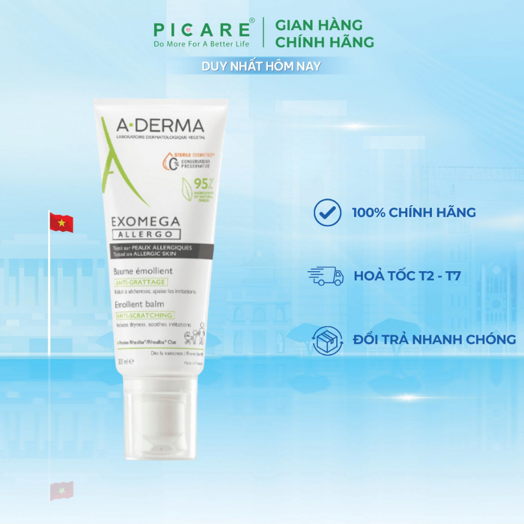 A-Derma Kem Dưỡng Ẩm Cho Viêm Da Cơ Địa & Da Khô Ngứa A-Derma Exomega ...