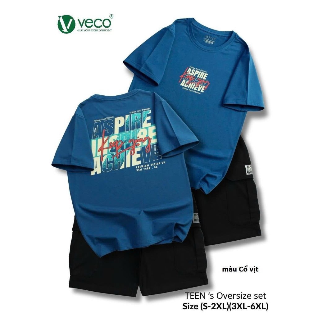 BỘ THUN VECO CHỮ ASPIRE 45-72KG | Shopee Việt Nam