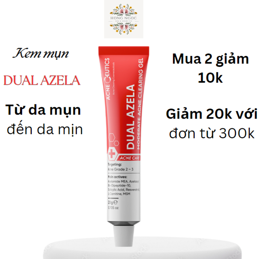 ACNECEUTICS Gel Mụn Dual Azela Moderate Acne Clearing Giảm Và Ngăn Ngừa ...