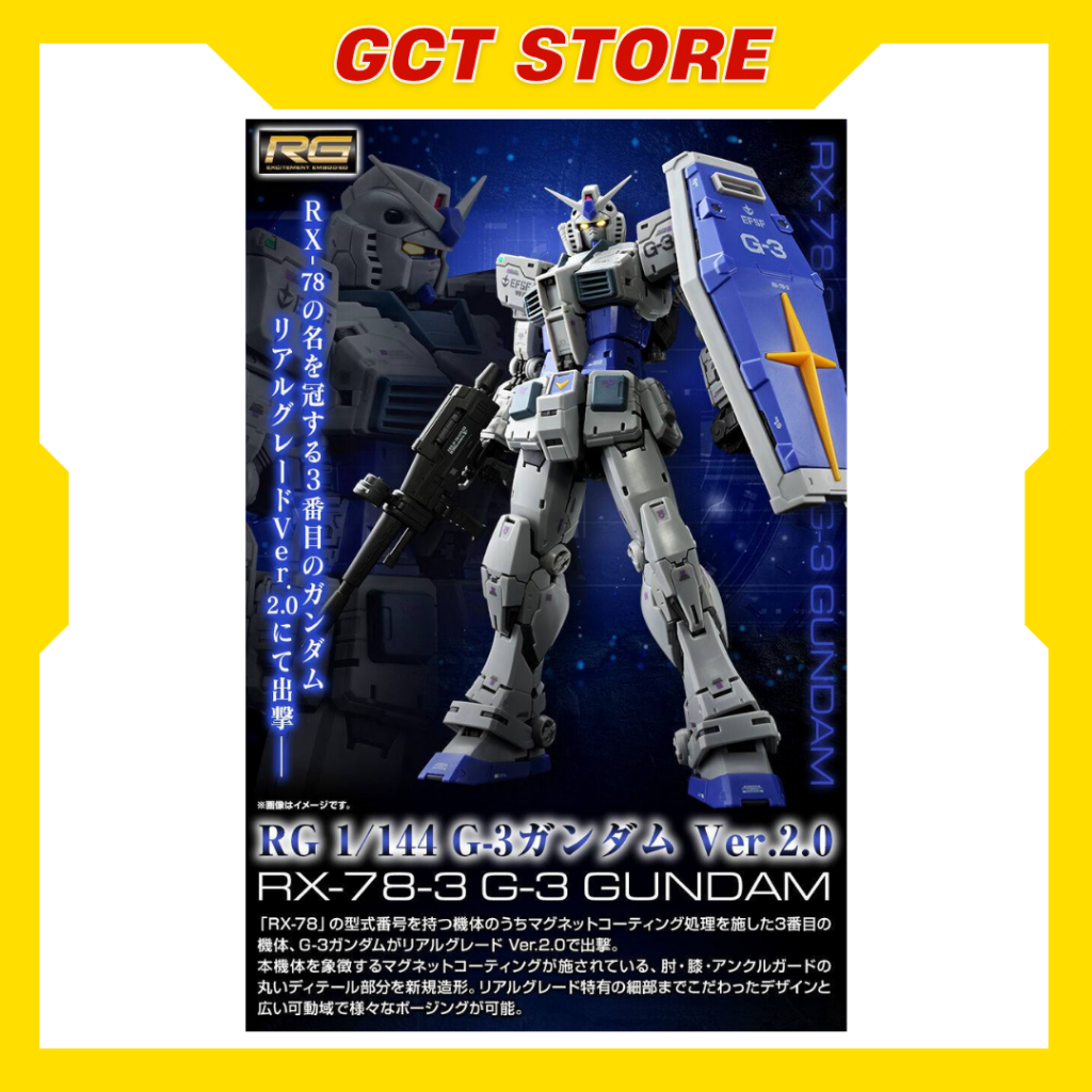 [Đặt Trước] Mô Hình Lắp Ráp RG RX-78-3 G3 Gundam | Shopee Việt Nam