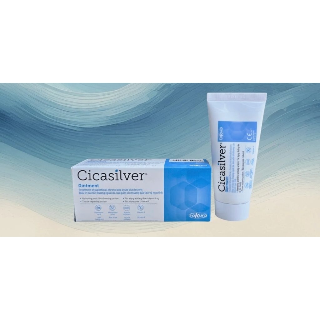 01 tuýp Kem chăm sóc vết thương Cicasilver Ointment 50ml | Shopee Việt Nam