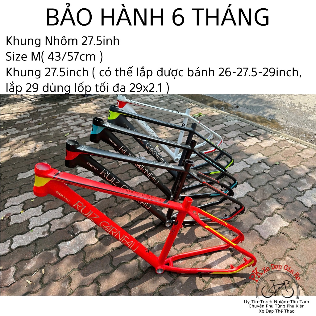 Khung Sườn Xe Đạp MTB Lắp Bánh 26-27.5-29inch, Khung xe đạp địa hình ...