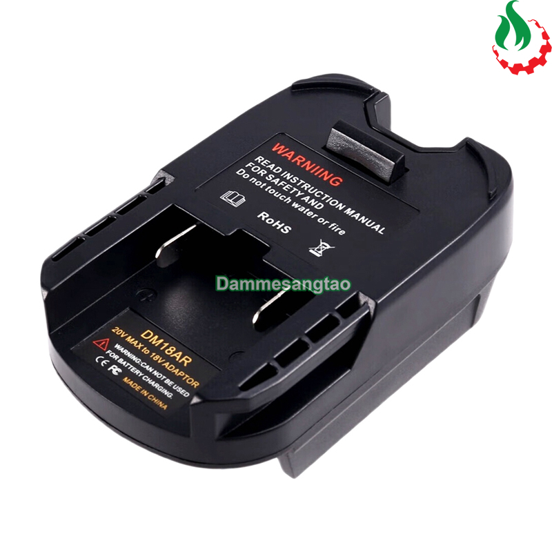 Đế chuyển pin DEWALT MILWAUKEE 18V sang máy AEG RIDGID 18V (DM18AR ...