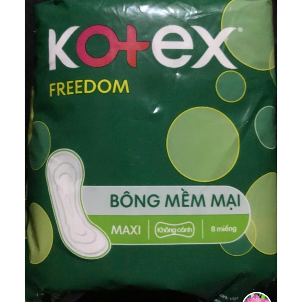 (23cm) 1 Gói Kotex Freedom Maxi Không Cánh 23cm - Mỗi Gói 8 Miếng- HSD ...